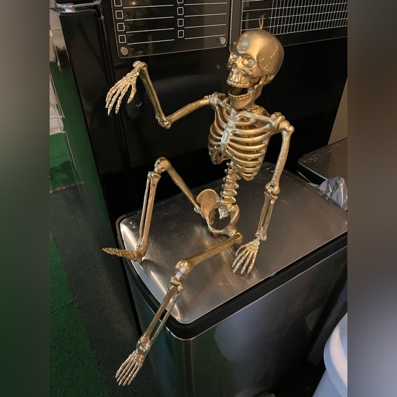 Accents | 24 Inch Tall Gold Posable Skeleton | Poshmark